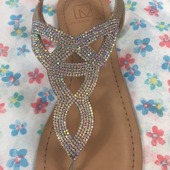 Material Girl | Shoes | Material Girl Sparkly Sandals | Poshmark